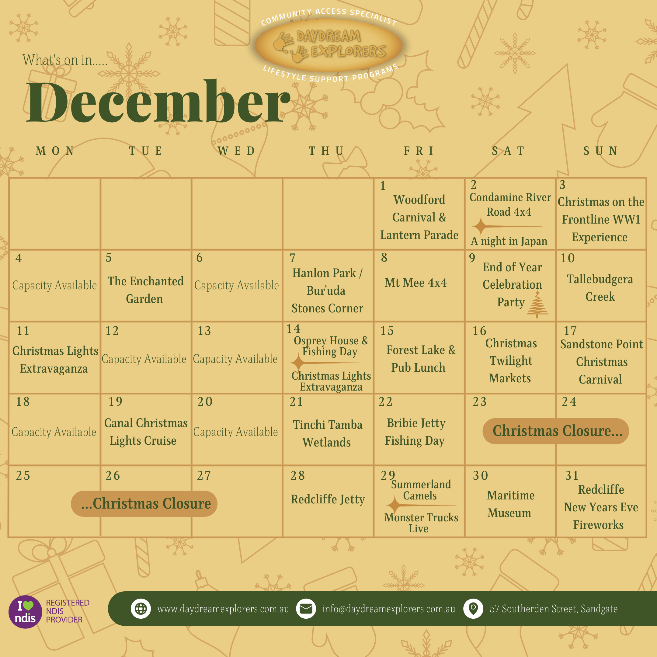 December Support Program – Daydream Explorers